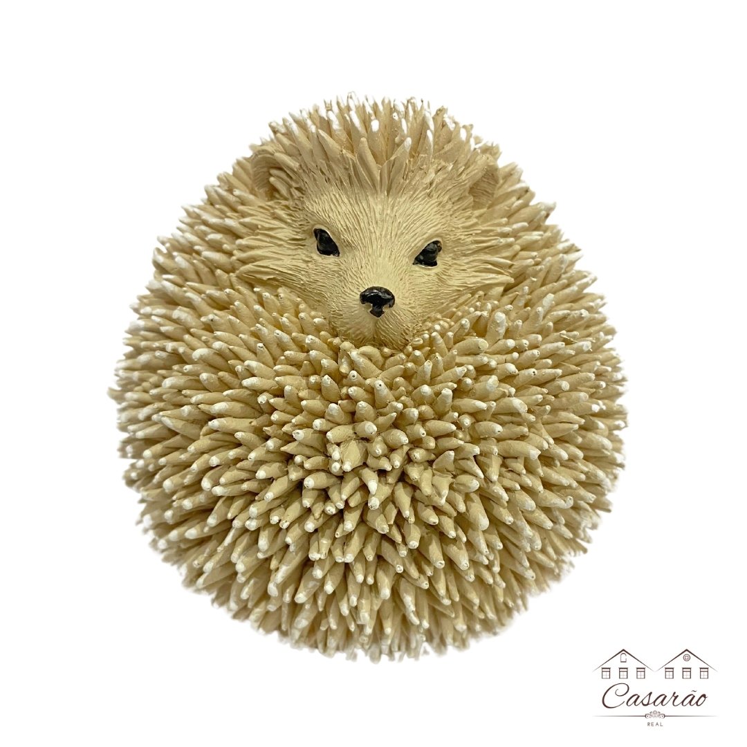 Casarão Real - cod: 1720619 - Escultura Ouriço - 10 CM